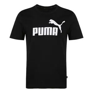 PUMA Athleisure Casual Sports Round Neck Short Sleeve - Black