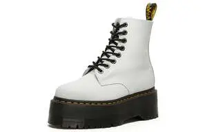 Dr. Martens 1460 Pascal Pisa Platform Boots - White/black