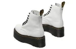 Dr. Martens 1460 Pascal Pisa Platform Boots - White/black