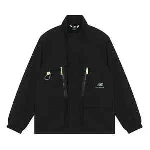 NEW BALANCE Fleece Lined Woven Sports Jacket - Black
