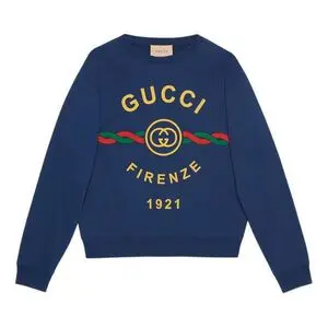 Gucci Cotton Firenze 1921 Sweatshirt - Blue