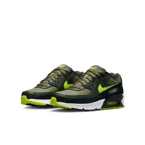 Nike Max 90 Leather Sneakers - Medium Olive/black/sequoia