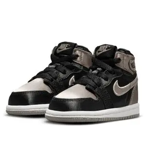 JORDAN 1 Retro High Og "satin Shadow" Td Sneakers - Black/medium Grey/white