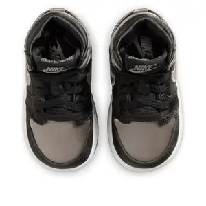 JORDAN 1 Retro High Og "satin Shadow" Td Sneakers - Black/medium Grey/white