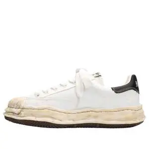Mihara Yasuhiro Blakey Og Sole Film Attached Canvas Low Top Sneakers - White