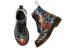 Dr. Martens Pascal Floral Print Lace Up Boots