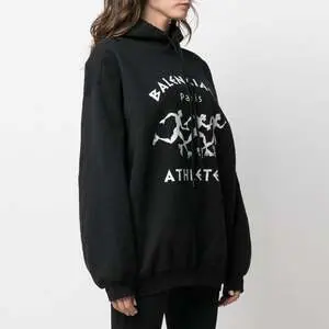 Balenciaga Logo Printed Hoodie