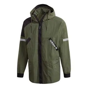 Adidas Originals Zip-up Hooded Track Jacket - Green