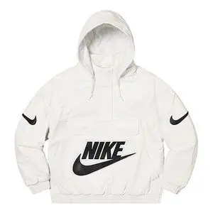 Supreme X Nike Leather Anorak - White