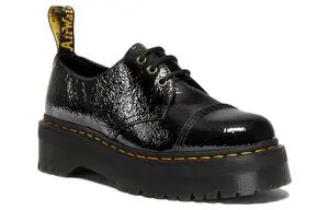 Dr. Martens 1461 Distressed Patent Leather Platform Shoes