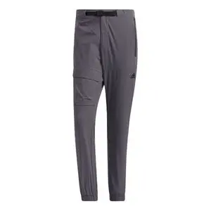 Adidas Belt Jg Pant Outdoor Casual Bundle Feet Sports Pants Gray - Light Gray