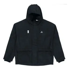 Adidas Wj Wv Bond Jkt Sports Hooded Logo Jacket Black - Default Color