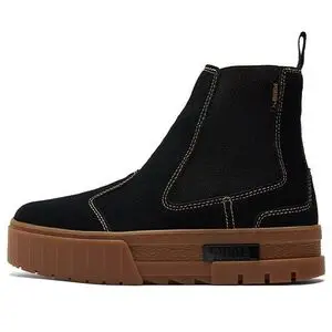 PUMA Mayze Chelsea Suede Boot - Black/brown