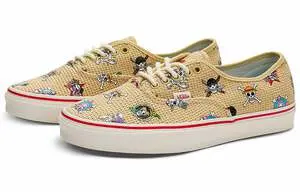 VANS One Piece X Authentic "straw Hat" Sneakers - Tan