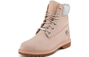 Timberland Heritage Inch Waterproof Nubuck Boots - Pink/silver