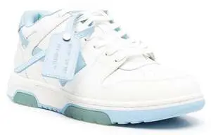 Off-White Out Of Office Leather Sneakers - White/blue
