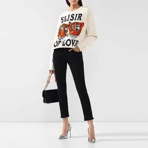 Gucci Cotton Tiger Printed Crewneck Sweatshirt