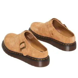 Dr. Martens Isham Desert Oasis Suede Mules - Sand/tan