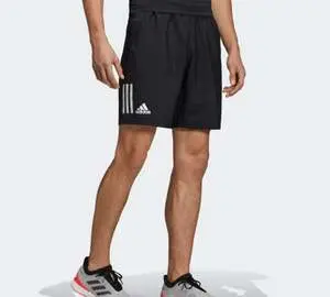 Adidas Straight Sports Shorts With Iconic Three-stripe Detailing