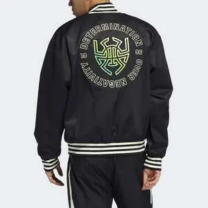 Adidas Varsity Jacket With Striped Accents