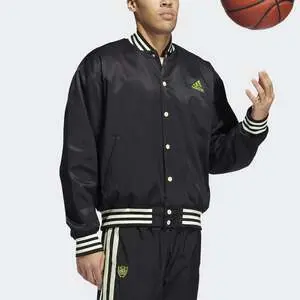 Adidas Varsity Jacket With Striped Accents