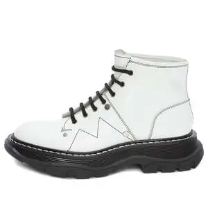 Alexander McQueen Tread Slick Boots - White/black