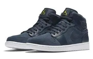 JORDAN 1 Mid 'armory Navy' Sneakers - Blue