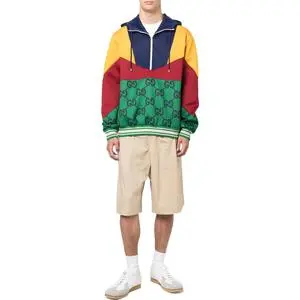 Gucci Paneled Gg Anorak
