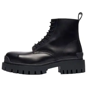 Balenciaga Small Cowhide Lace-up Combat Boots