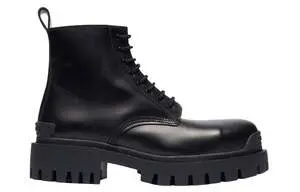 Balenciaga Small Cowhide Lace-up Combat Boots