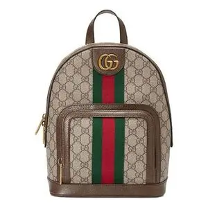 Gucci Ophidia Gg Supreme Monogram Small Backpack - Beige