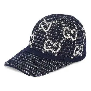 Gucci Gucci GG Crochet Baseball Hat Blue