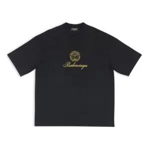 Balenciaga Qixi Crest T-shirt Medium Fit - Black