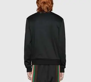 Gucci Vintage Striped Zip-up Jacket - Black