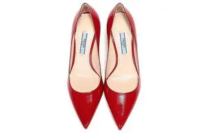 Prada Pointed Saffiano Leather Heels