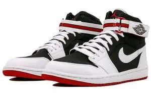 JORDAN 1 High Strap Sneakers - White/black/red