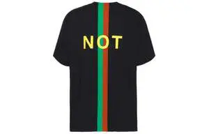 Gucci Fake/not" Print Oversize T-shirt - Black