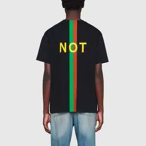 Gucci Fake/not" Print Oversize T-shirt - Black