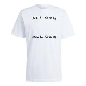 Adidas All Szn Short Sleeve T-shirt 'white - White/black