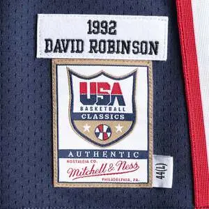 Mitchell & Ness Team Usa 1992 David Robinson Basketball Jersey