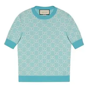 Gucci Gg Cotton Wool Piquet Top