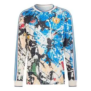 Adidas Manchester United X Stone Roses Long Sleeve Shirt - Black/multi Color