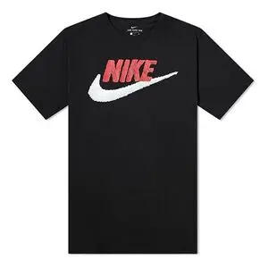 Nike Futura Logo Crewneck Short Sleeve T-shirt - Black