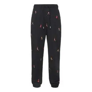 JORDAN Essentials Sweatpants 'black - Black/red