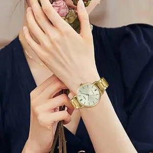 Casio Water Resistant Analog Watch - Gold