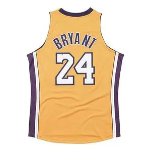 Mitchell & Ness X Nba Los Angeles Lakers 2008-09 Road Finals Jersey 'kobe Bryant 24 - Yellow