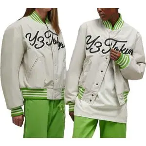 Adidas Y-3 Tokyo Varsity Jacket - Grey/green
