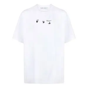 Off-White Ss21 Alphabet Printing Short Sleeve Loose Fit - White