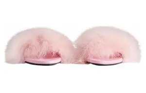 Balenciaga Feather Trimmed High Heel Sandals