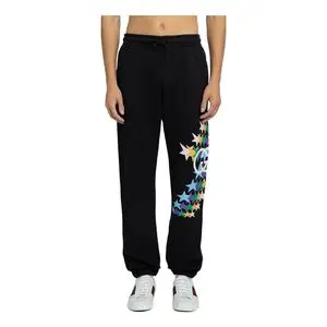 Gucci Off-white Graphic Print Lounge Pants - Black
